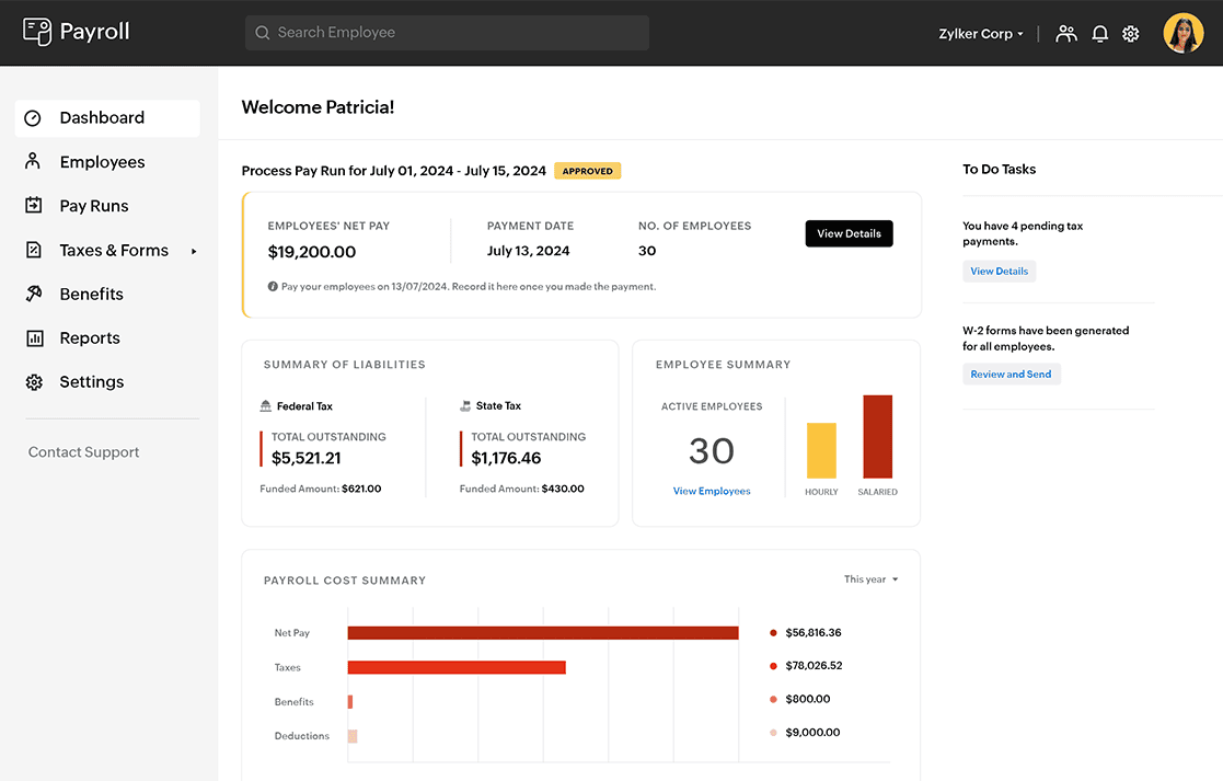Zoho Payroll
